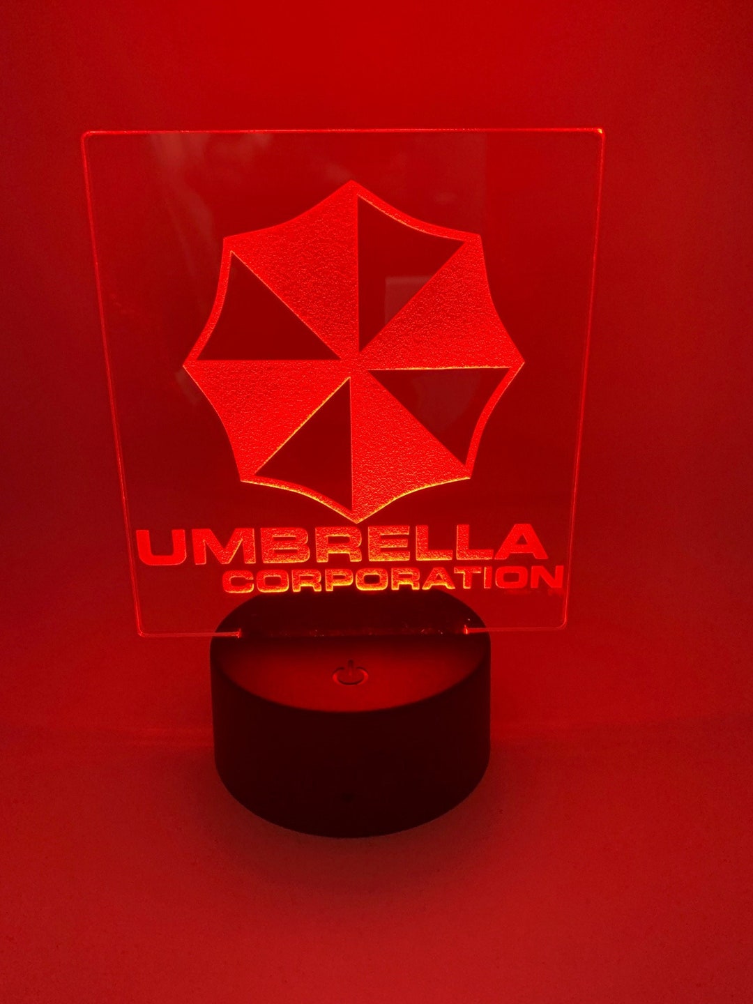 Resident Evil Umbrella Corp. Engraved LED Light Desk Light or Night ...