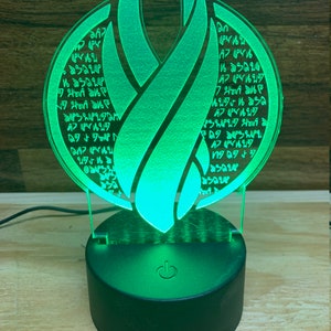 Dead Space church of Unitology Marker Custom Engraved LED Light Desk ...