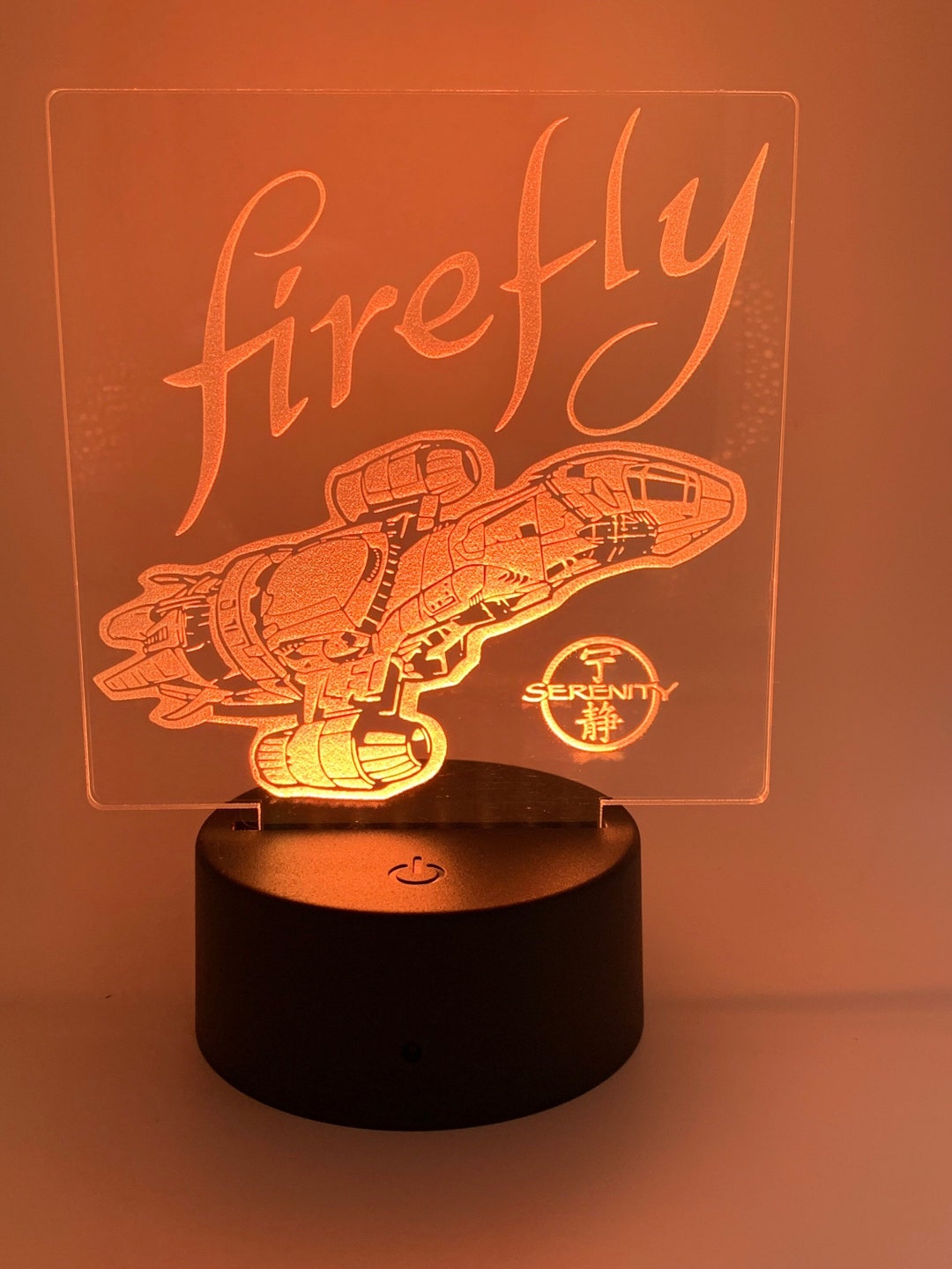Firefly/serenity Custom Engraved LED Light - Desk Light or Night Light ...