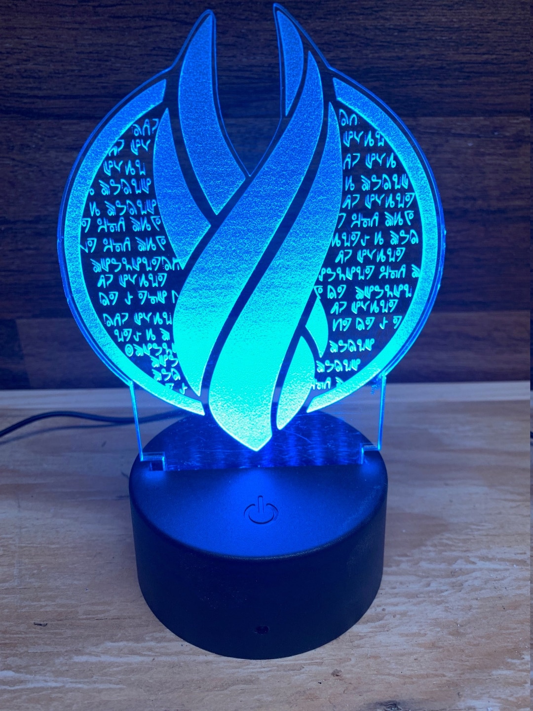 Dead Space church of Unitology Marker Custom Engraved LED Light Desk ...