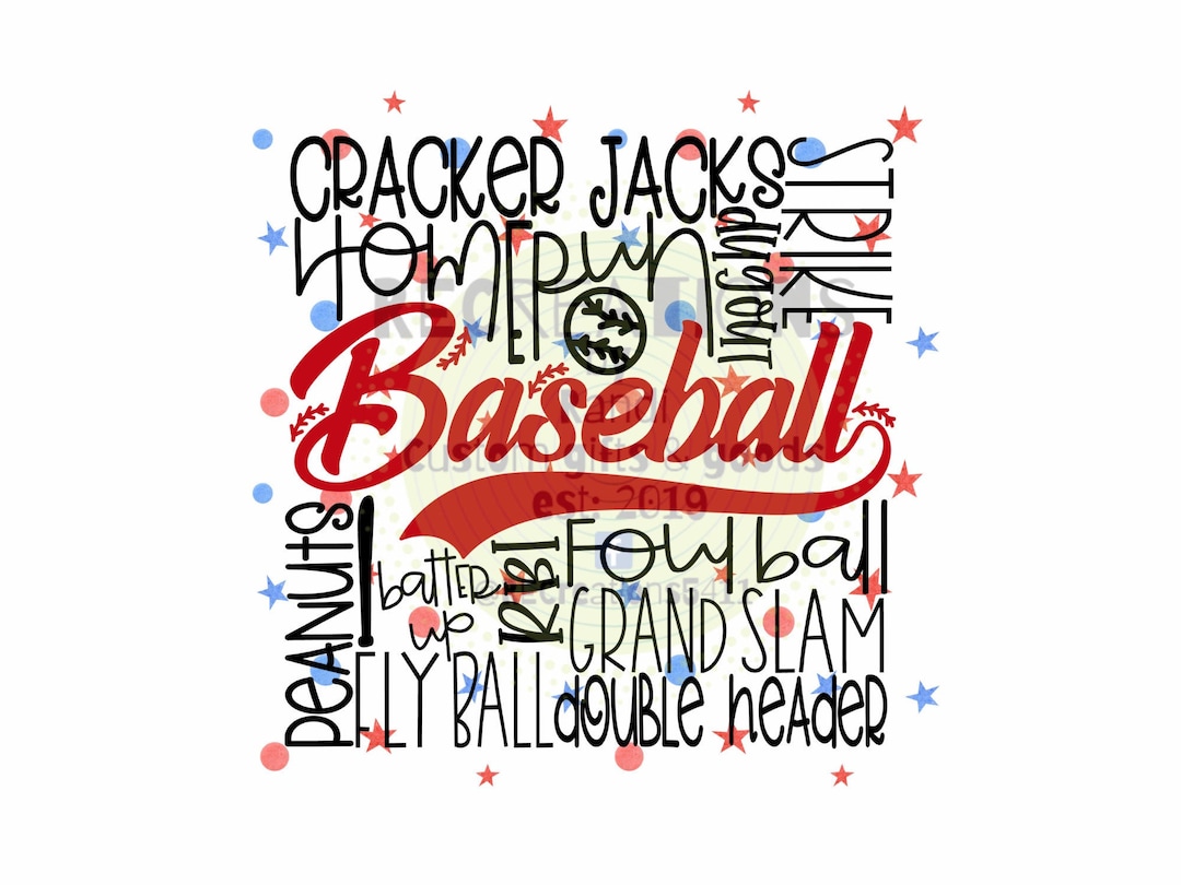 Baseball Life Instant Download, PNG, Red, White, and Blue, Sublimation ...