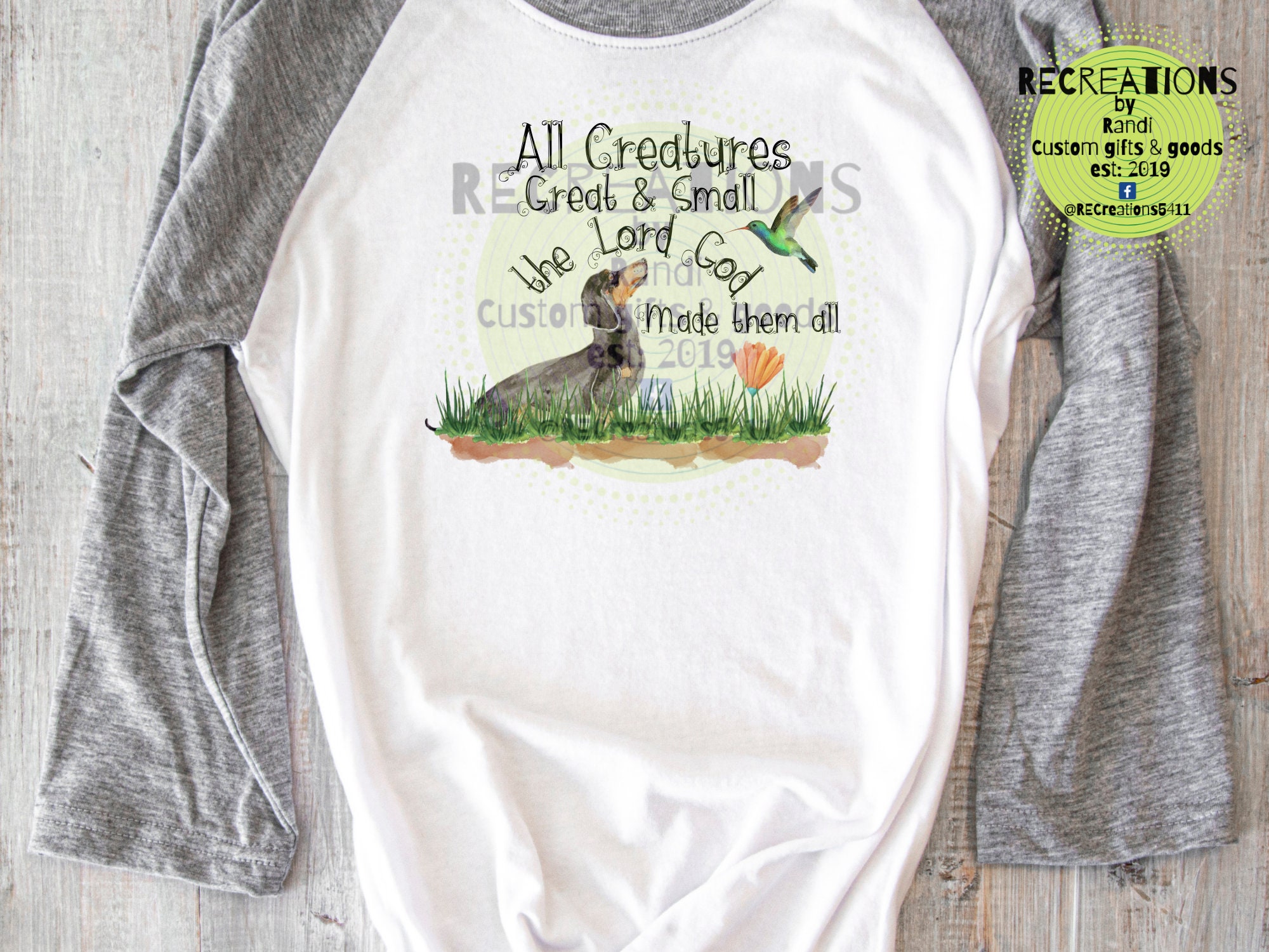 Hummingbird Dachshund All Creatures Great and Small Instant Download ...