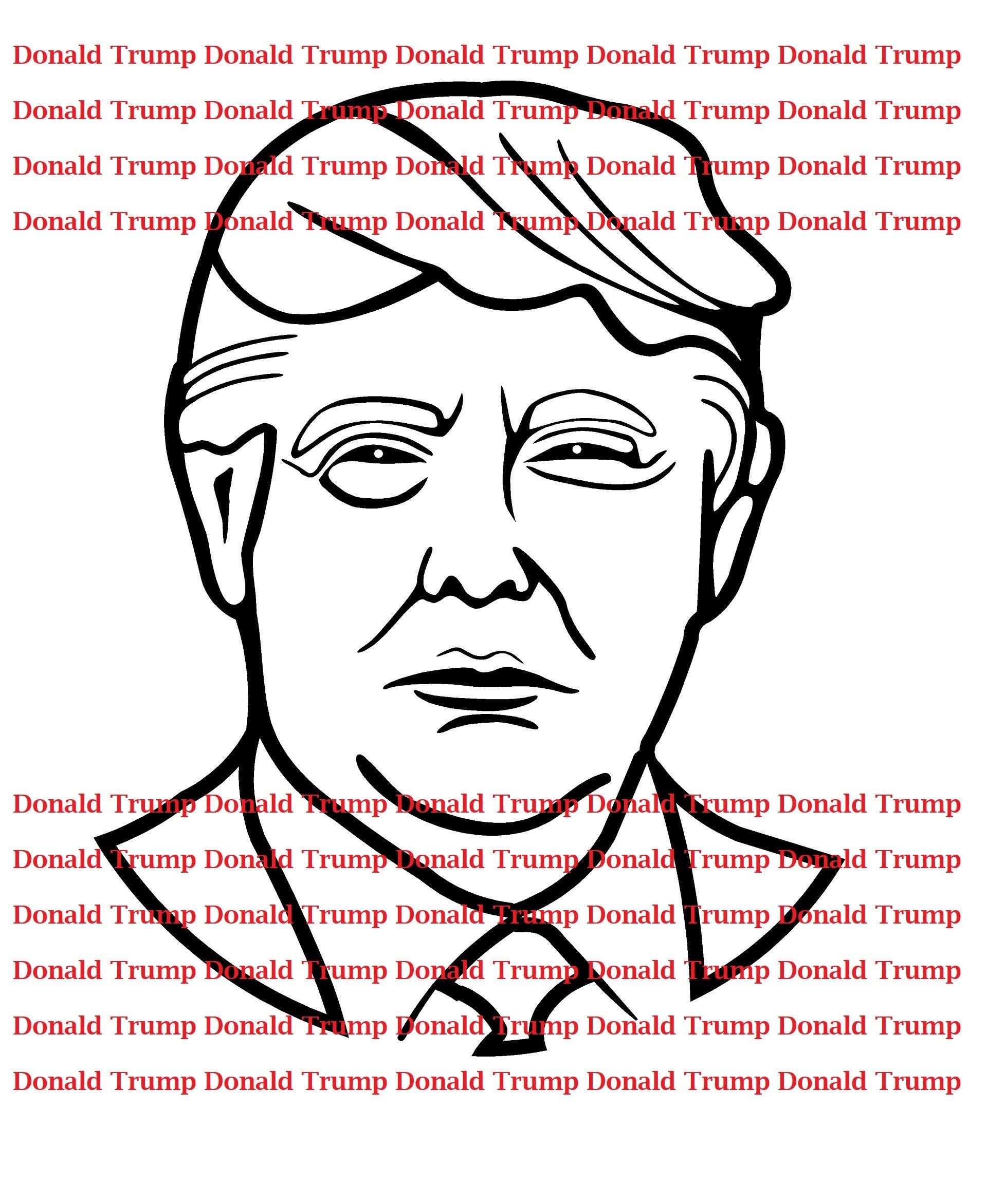 Donald Trump Digital Art Work for 2D 45th U.S. President - Etsy