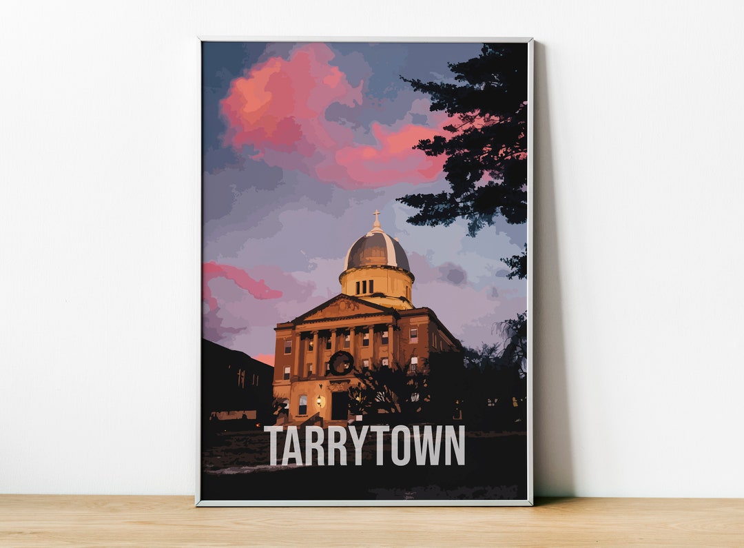 Póster de arte mural imprimible de Nueva York, ilustración digital de ...