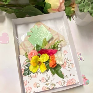Handmade 3D Envelope Flower Box Card, Mother's Day Flower Card, Get ...