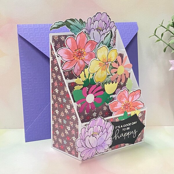 3 Tiered Card Box - Etsy