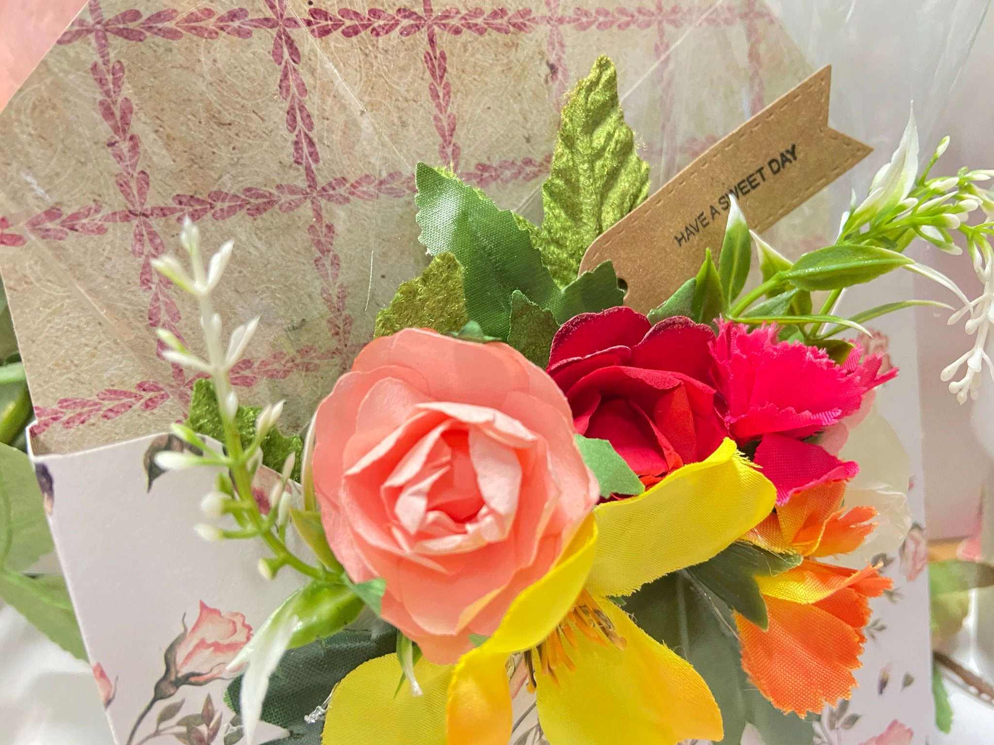 Handmade 3D Envelope Flower Box Card Mother's Day Flower - Etsy