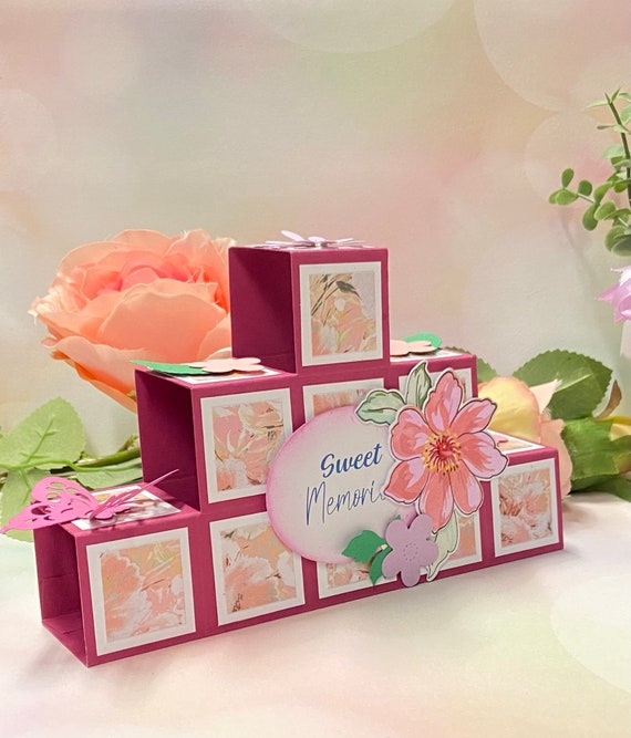 Handmade 3D Double Step Card for Birthday Miss You Congrats - Etsy