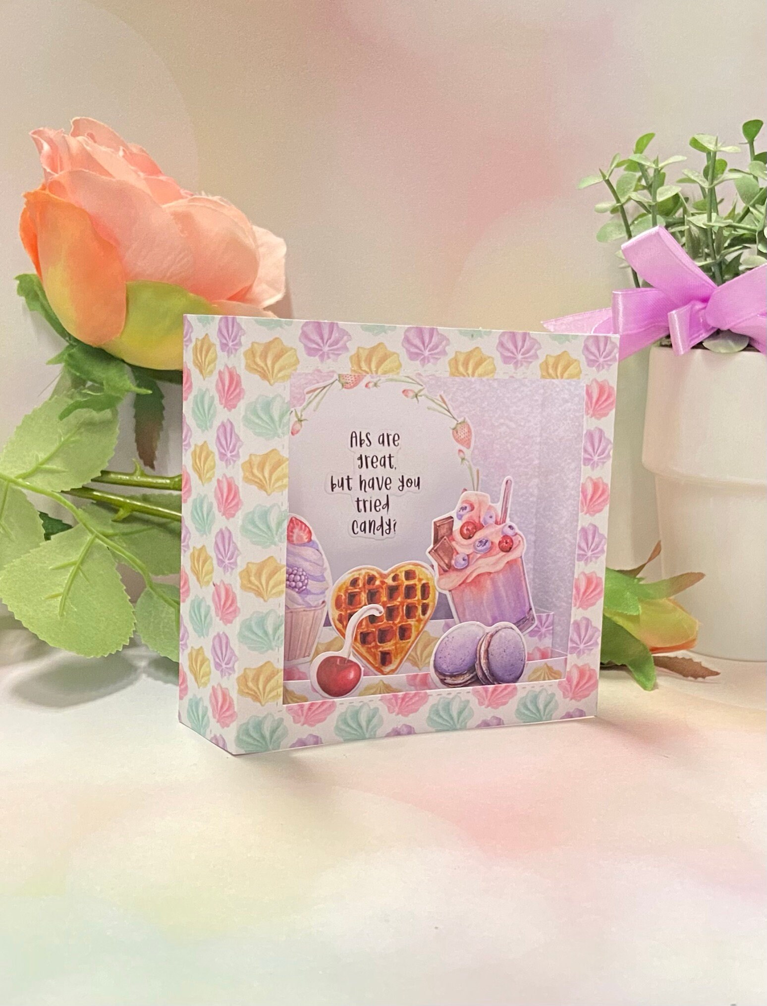 Handmade 3D Shadow Box Card for All Occasion, 3D Love Pop up Card, 3D ...