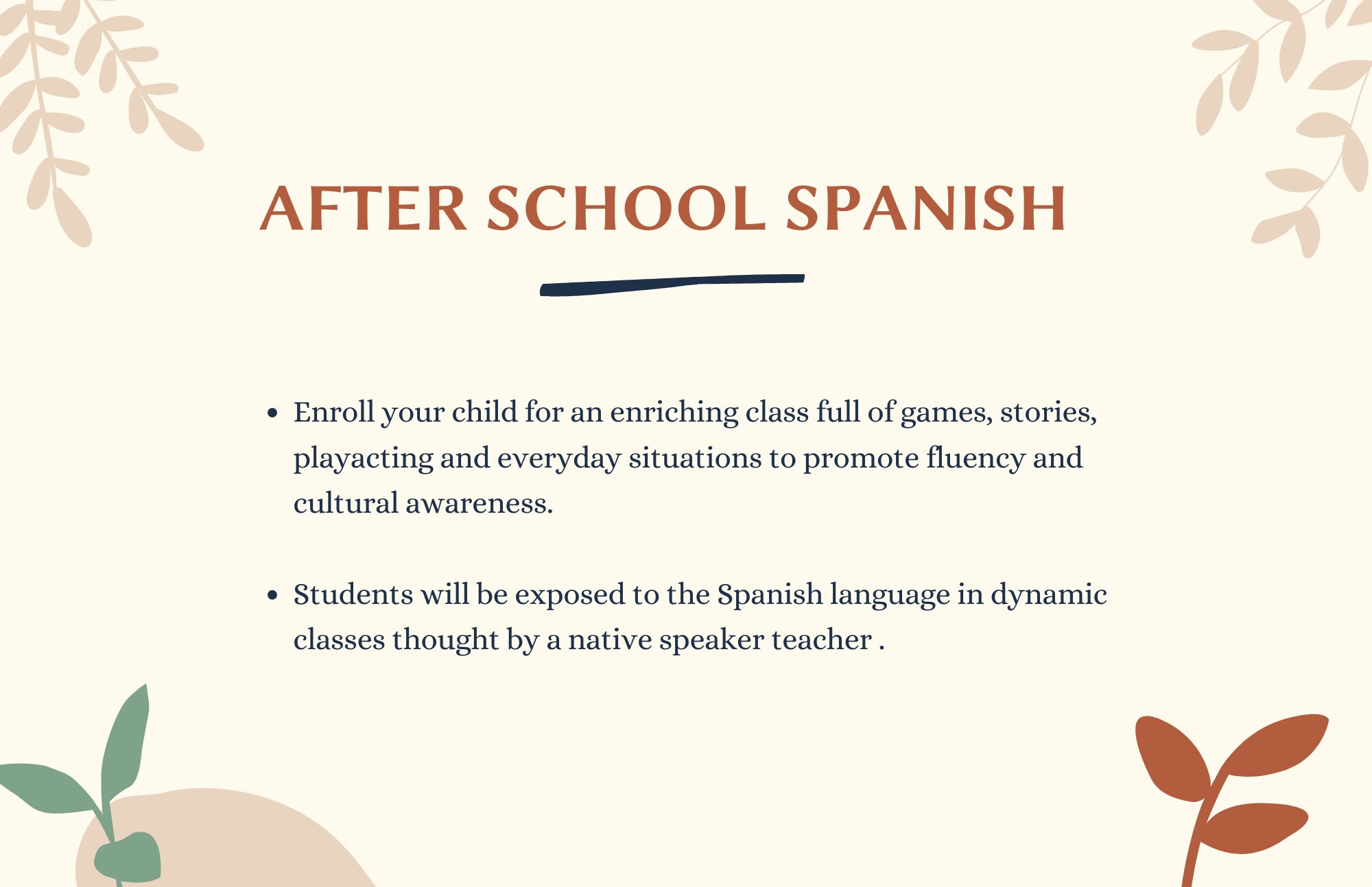 Spanish Class Template - Etsy