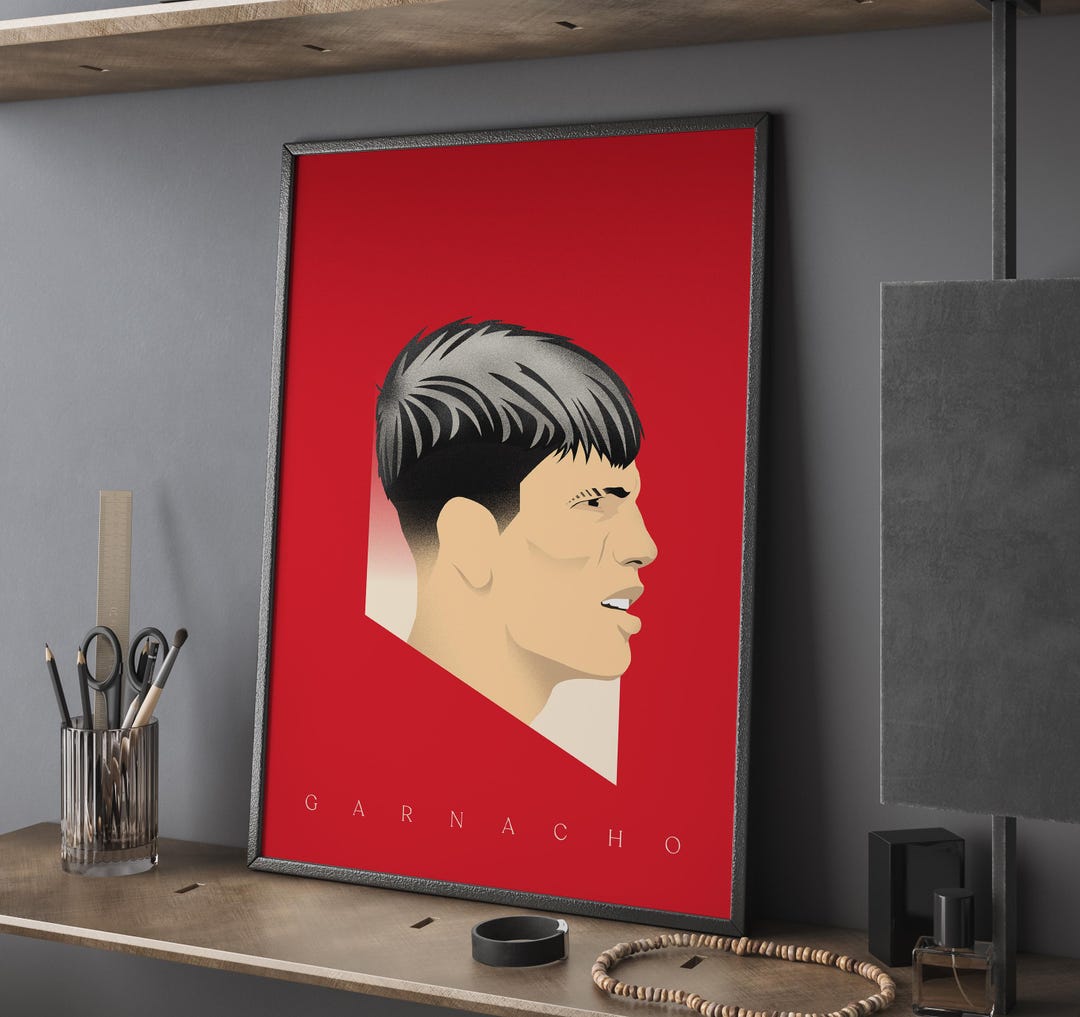 Alejandro Garnacho, Fan Art, Football Wall Art Print. - Etsy
