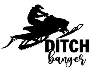 Snow Sled Decal - Etsy