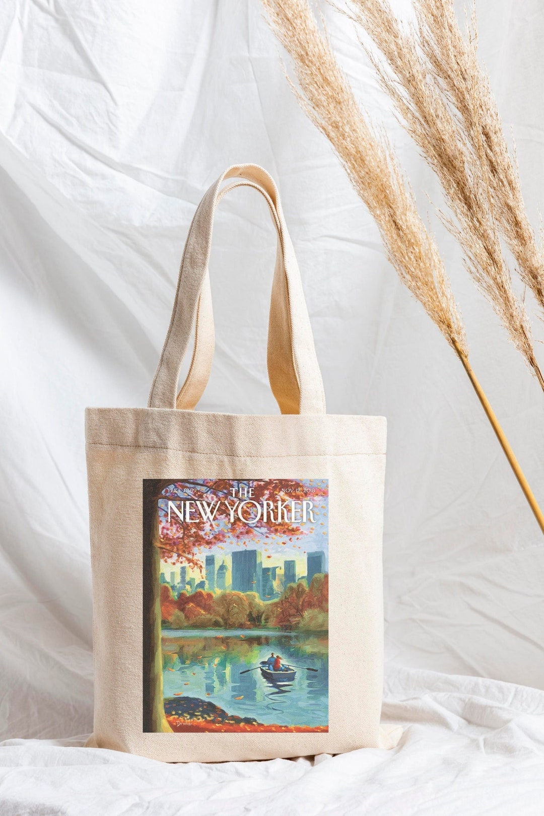 The New Yorker Tote Bag Autumn Tote Bag Autumn in New York, Fall Tote ...