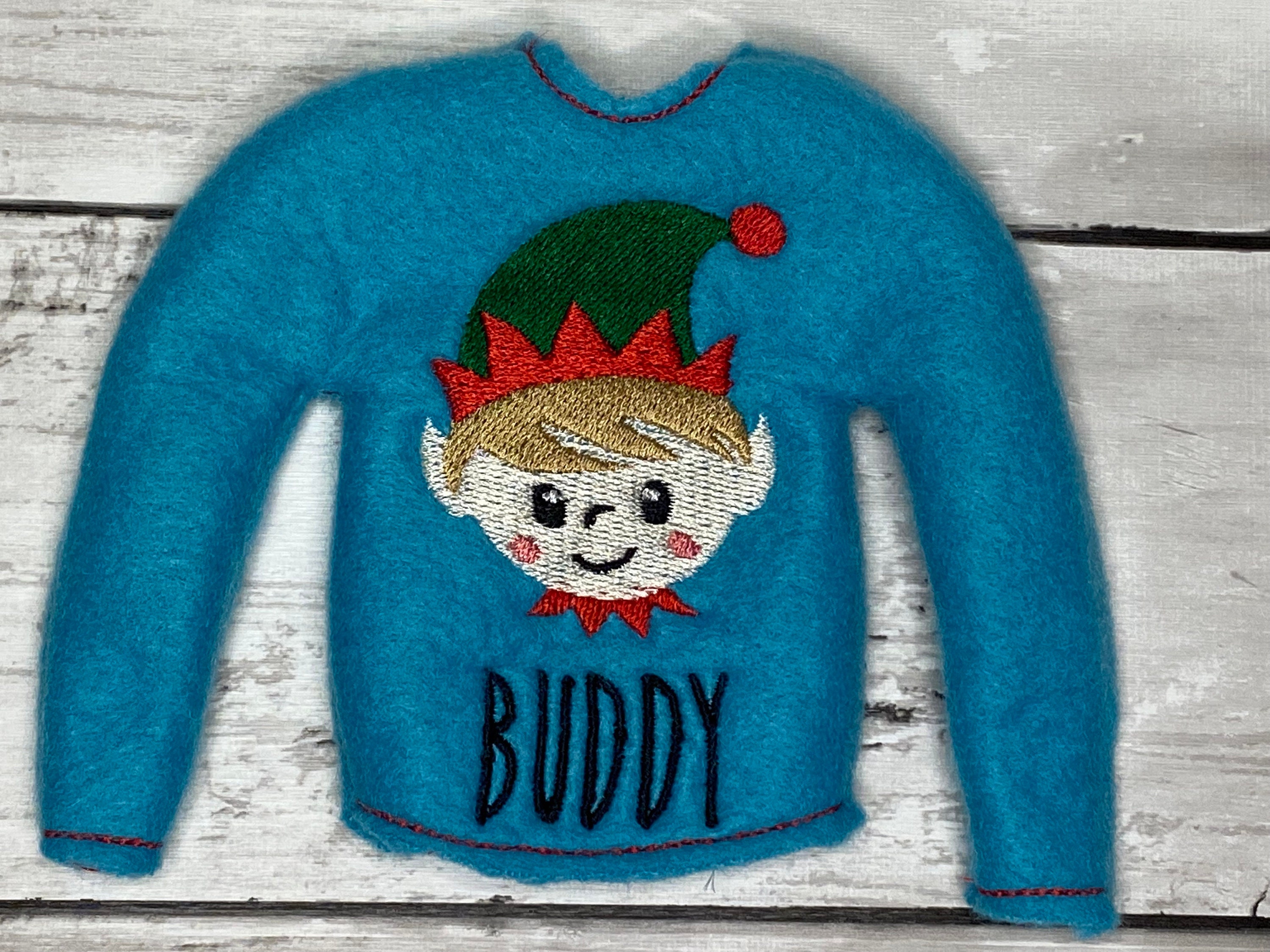 In the Hoop - ITH Elf Sweater, Custom Christmas Elf Sweater, Elf ...