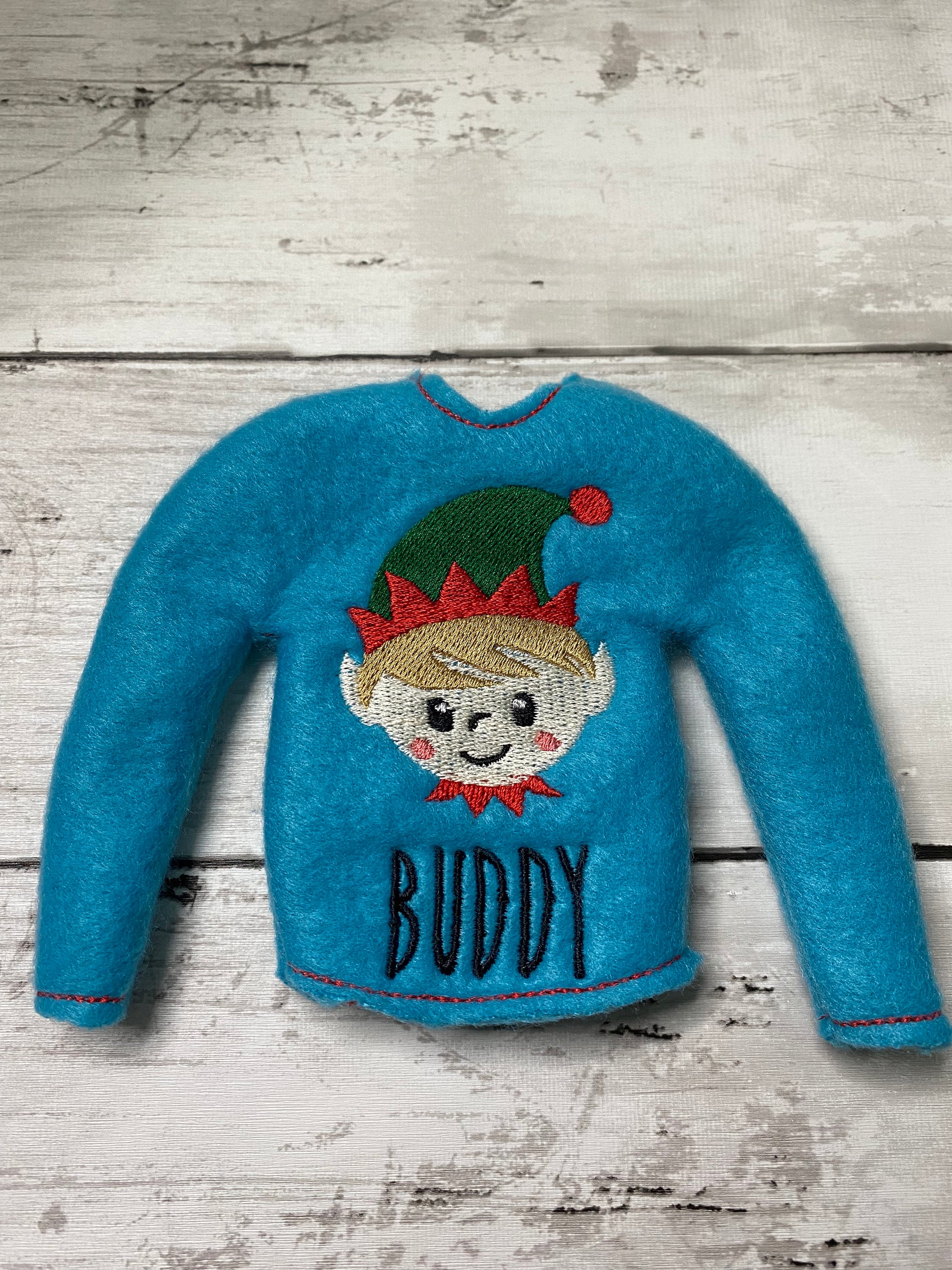In the Hoop - ITH Elf Sweater, Custom Christmas Elf Sweater, Elf ...