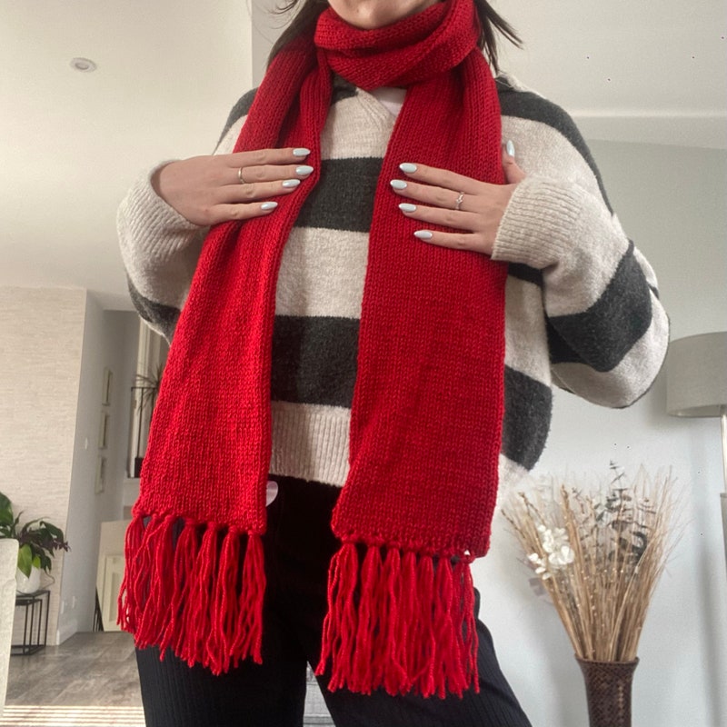 Knit Scarf Handmade - Etsy