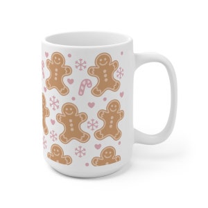 Gingerbread Christmas Mug, 15oz Christmas Mug, Gingerbread Man ...