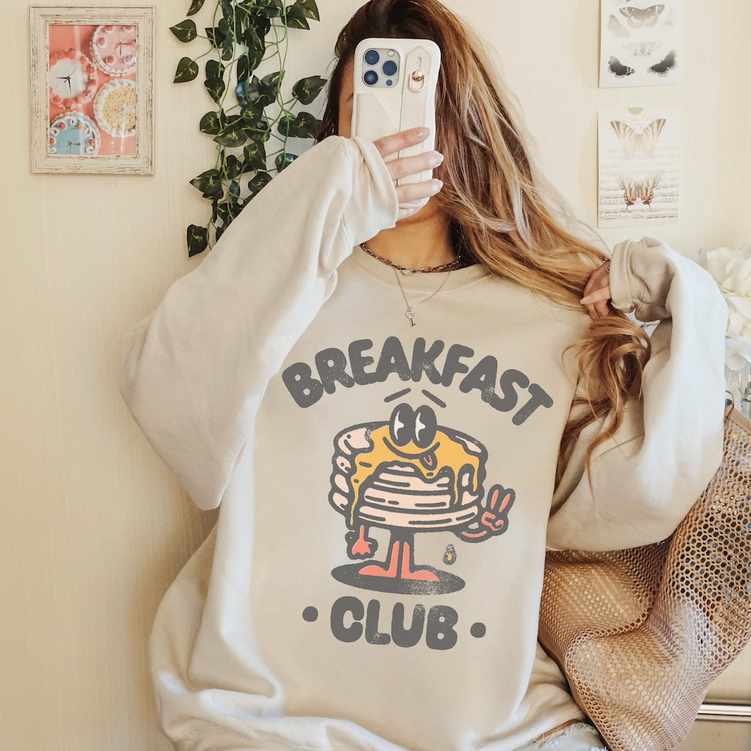 Breakfast Club Sweatshirt, Breakfast Club Pancake Sweatshirt, Trendy ...