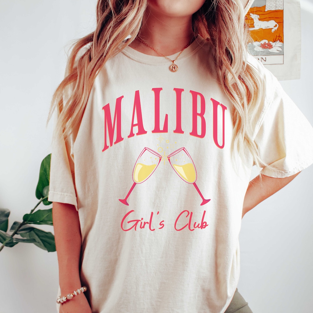 Girls Club Shirt, Malibu Girl's Club Shirt, Malibu Shirt, Beach ...