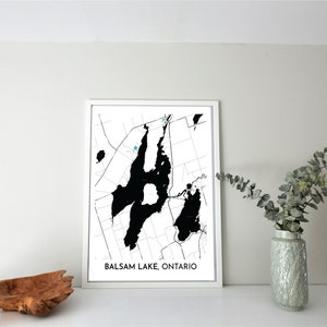 Custom Lake Map, Custom Neighbourhood Map, Custom City Map, Minimalist ...