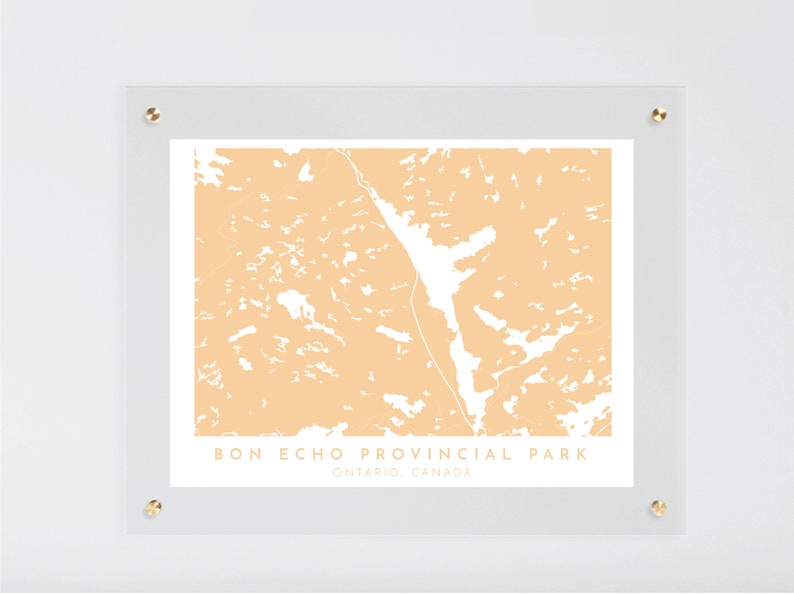 Bon Echo Provincial Park Map Print Canada Parks Print Gifts - Etsy ...