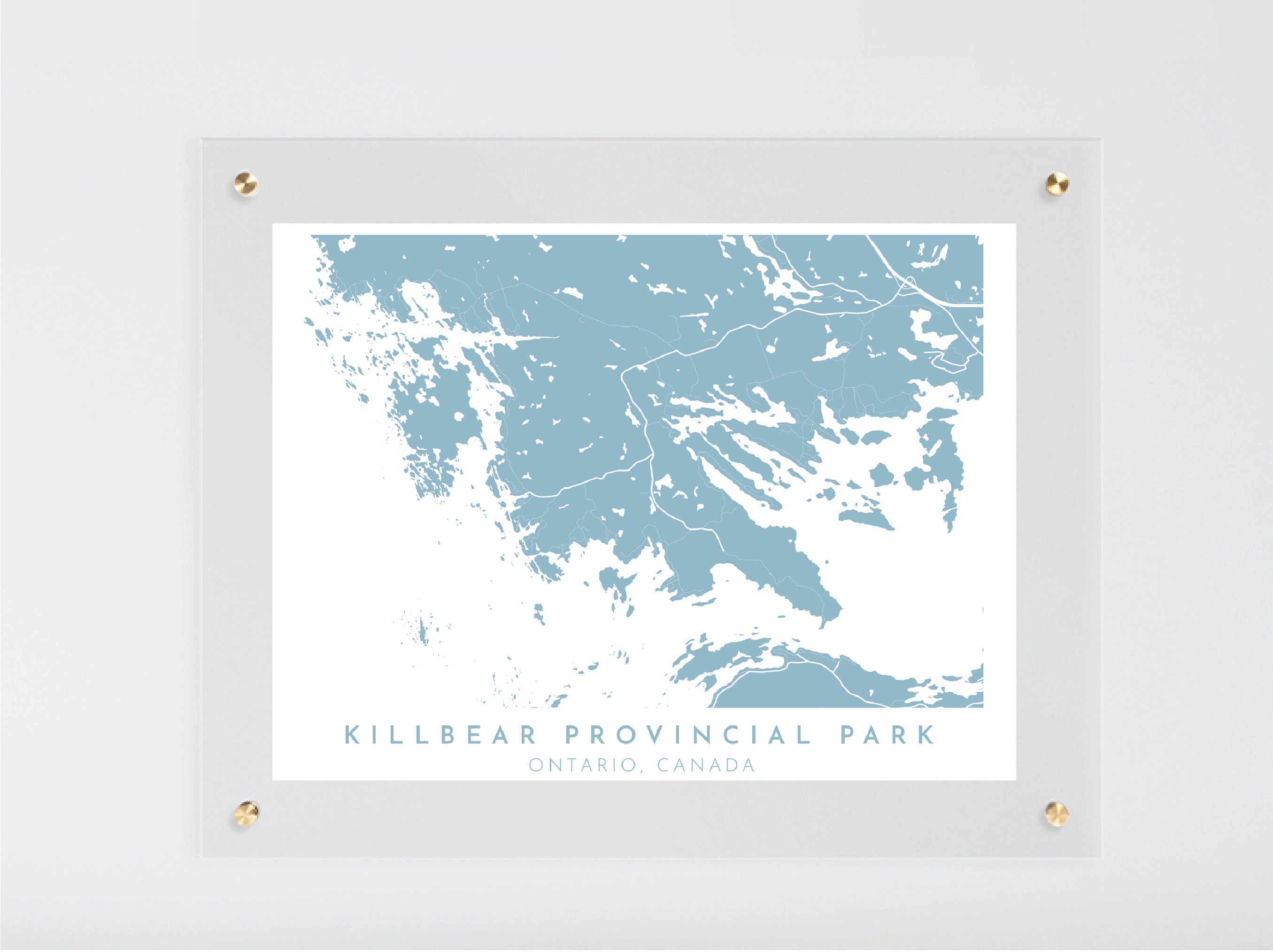 Killbear Provincial Park Map Print, Canada Parks Print, Regalos para ...