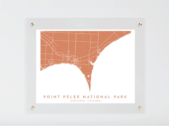 Point Pelee National Park Map Print Canada Parks Print Gifts - Etsy