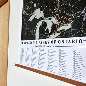 Ontario Provincial Parks Map Print, Camping Map, Ontario Parks Poster ...