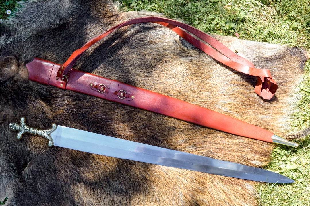 Celtic Long Sword With Scabbard Battle Merchant - Etsy