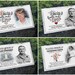 Solid Marble Grave Headstone, Personalised Grave Marker, Weatherproof ...
