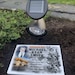 Personalised Grave Marker, Cemetery Headstone With a Solar Light ...