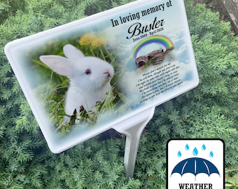 Rabbit Garden Plaque - Etsy