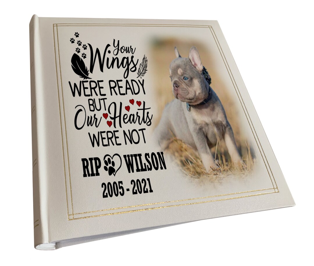 Large Personalised Photo Album, Pet Memorial Keepsake Album, Pet Loss ...