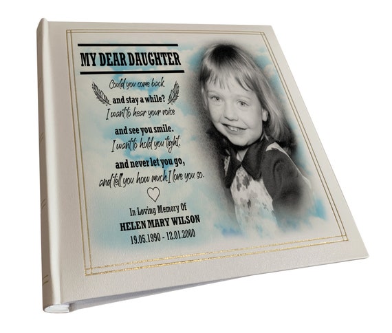 Large Personalised Photo Album Memorial Keepsake Album - Etsy