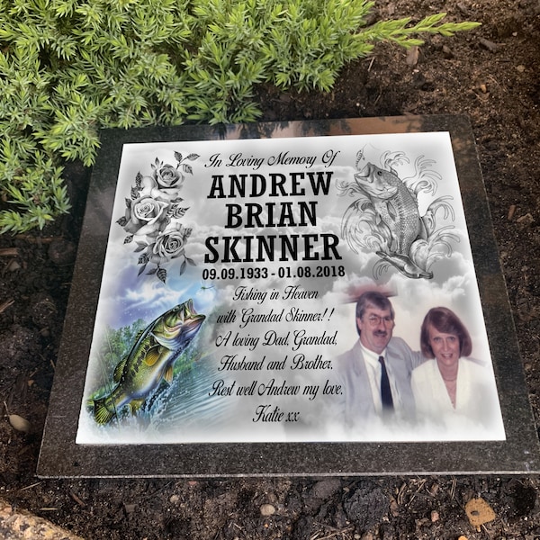 Fishing Headstone - Etsy