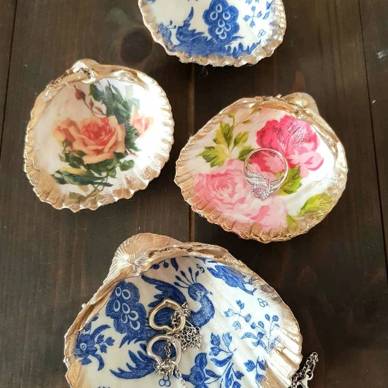 Shell Trinket Dish - Etsy UK