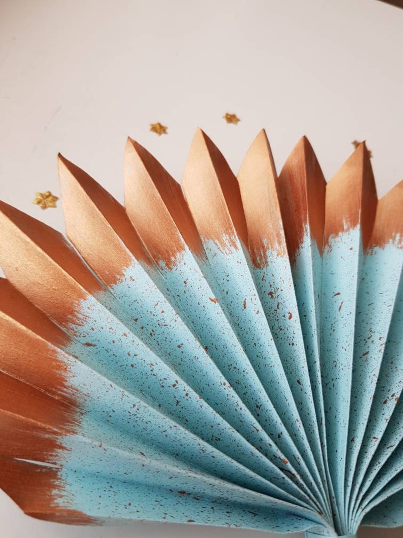 Large Sun Palm Paper Fan Cake Topper Duos - Etsy