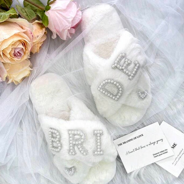 Bride Slippers - Etsy