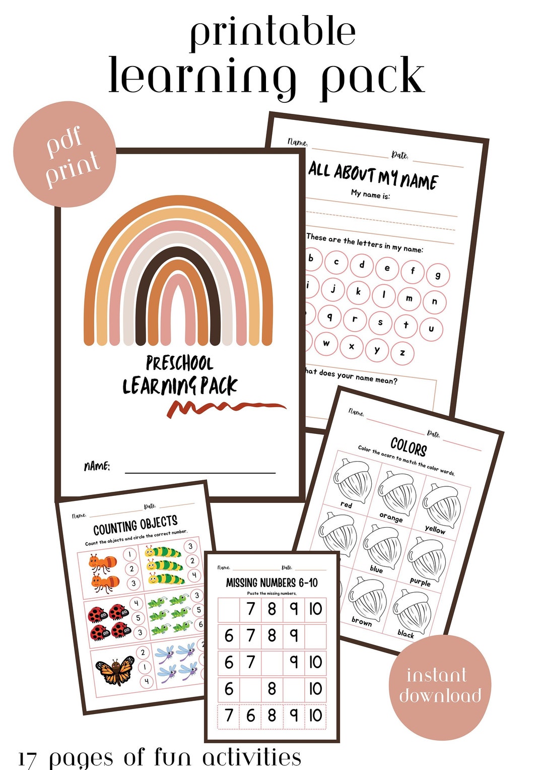 Educational Print | Printable Worksheets for Toddlers | First Study ...
