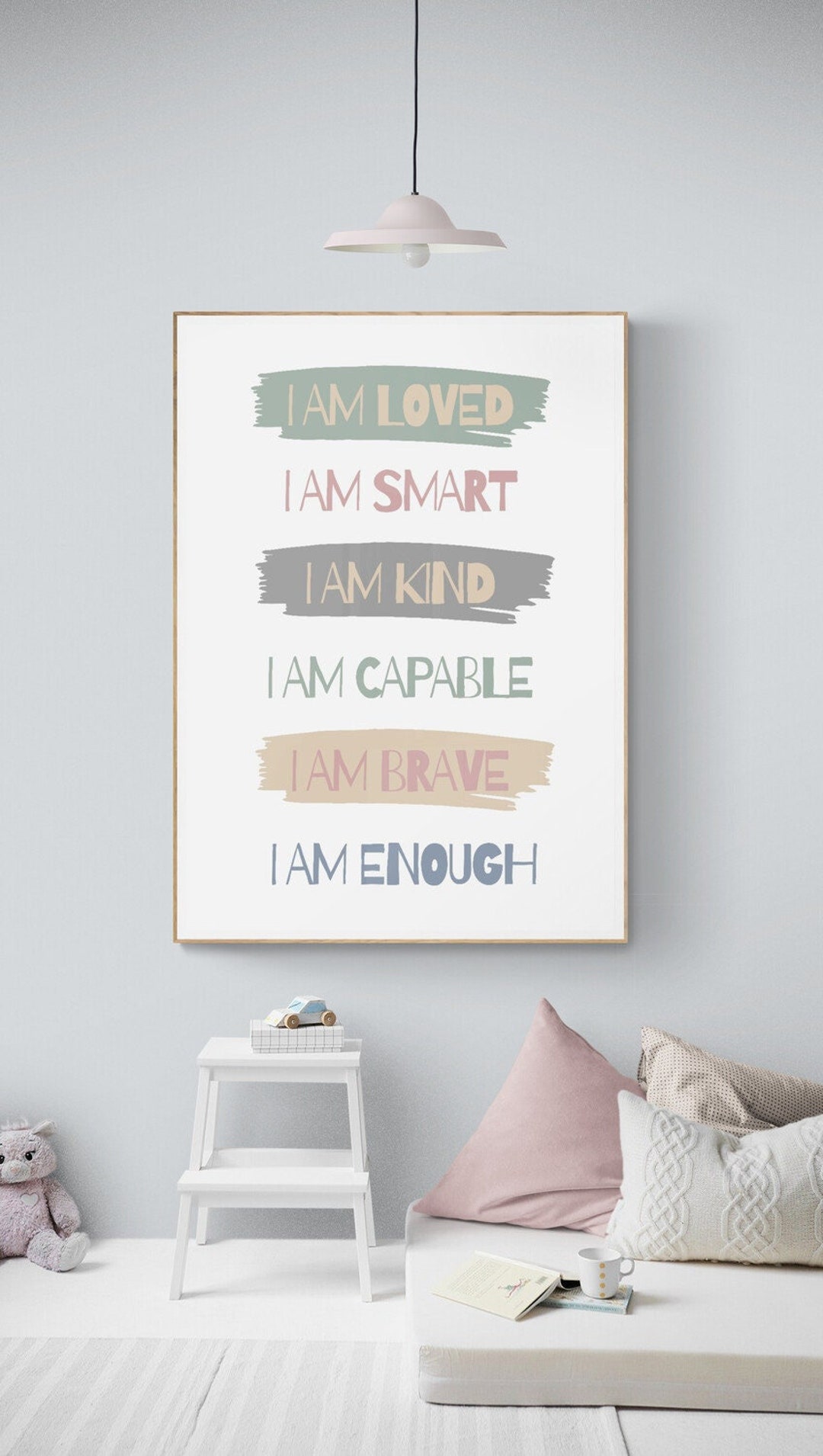 Affirmations for Kids | Affirmations Print | I Am Kind Smart Brave ...