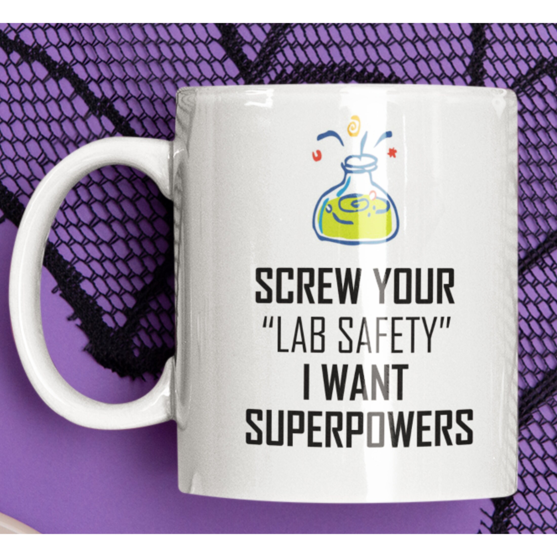 Funny Mug Science Theme lab Safety 11oz White - Etsy UK