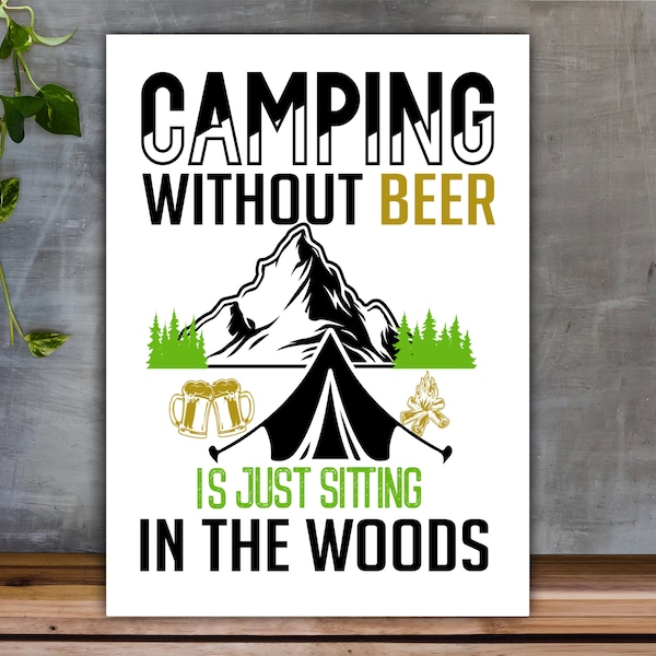 Funny Camping Signs - Etsy UK