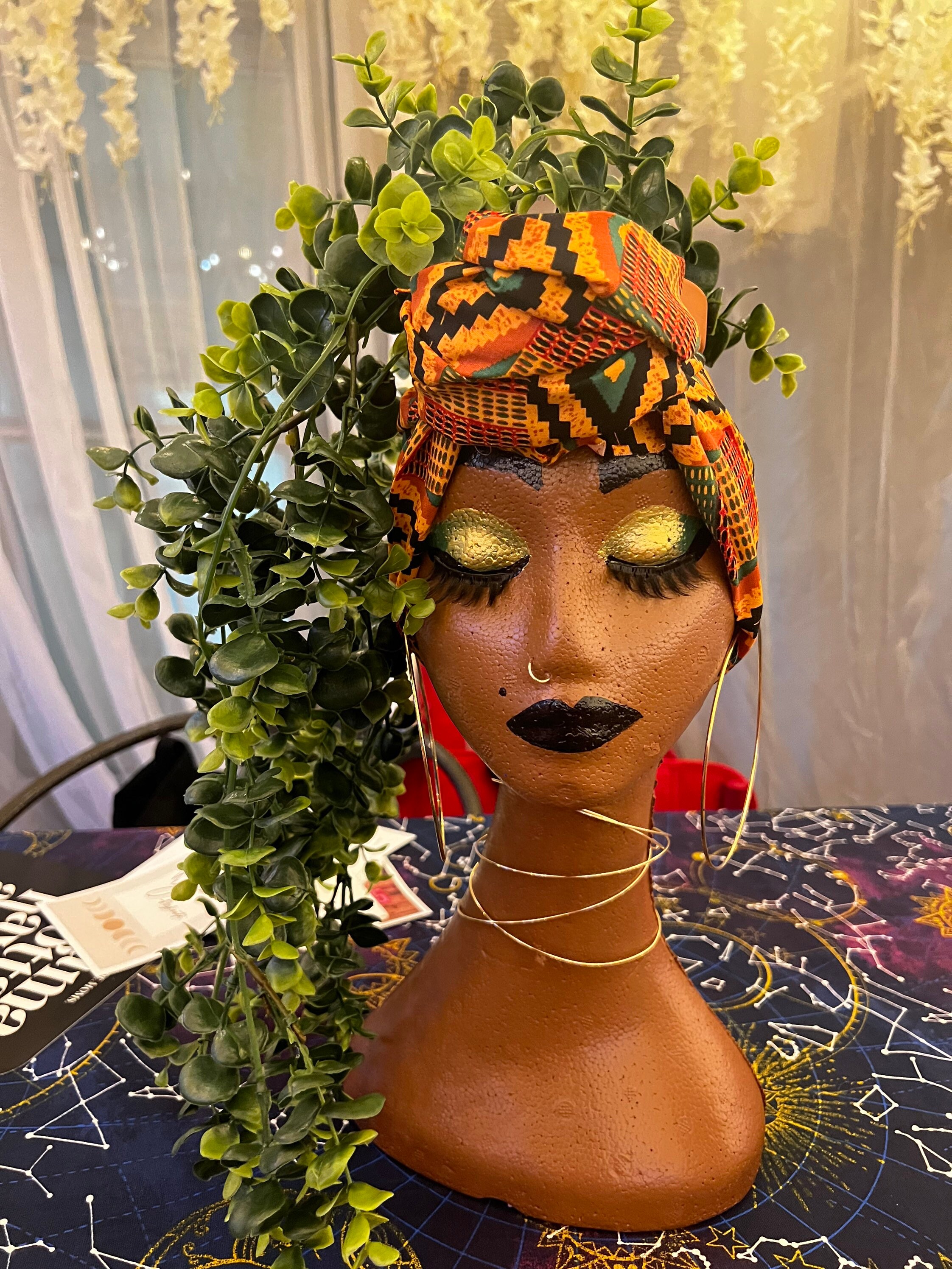Kente Print Queen Pothead - Etsy