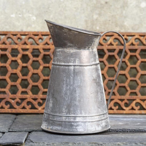 Rustic Metal Pitcher - Etsy