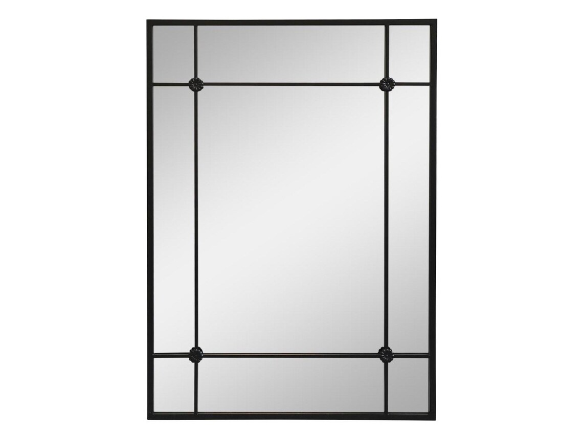Large Antique Black Metal Frame Rectangular Industrial Wall - Etsy UK