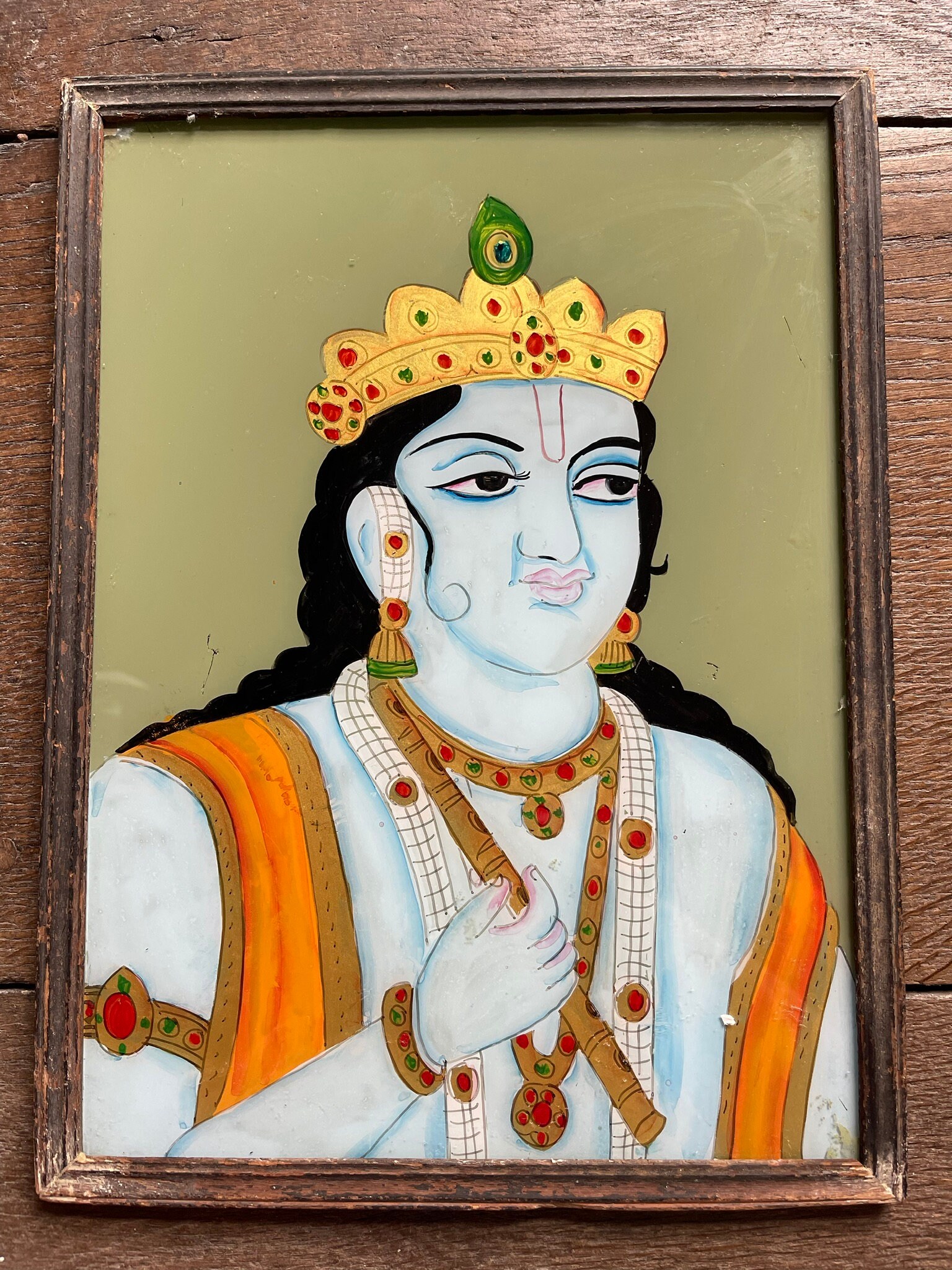 Glass Painting Designs Of Lord Krishna