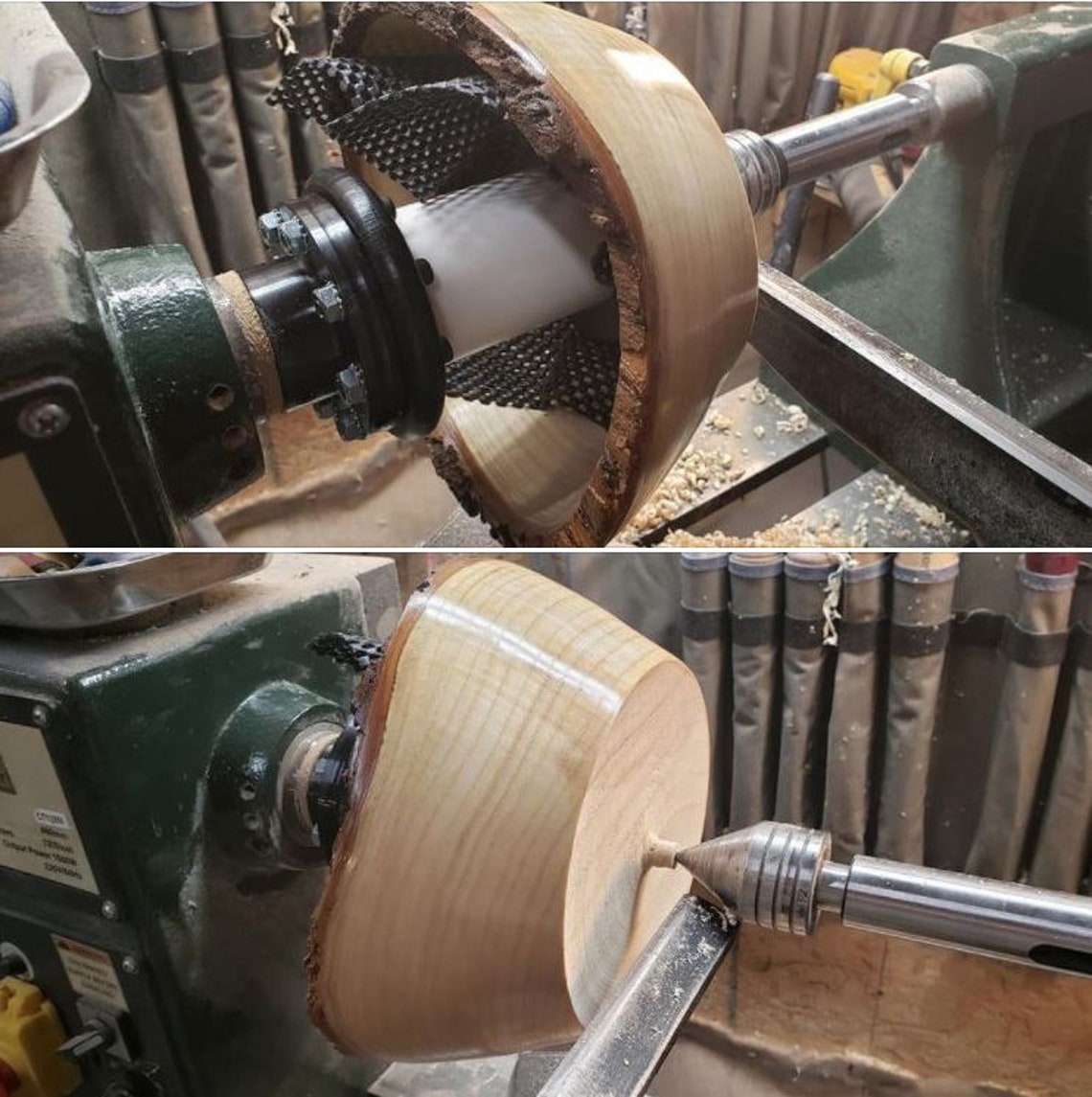 Natural Edge Jamb Chuck for Holding Lathe Projects With Irregular Edges ...