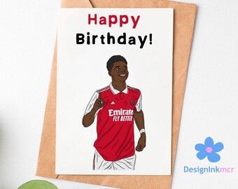 Saka Arsenal Card - Etsy