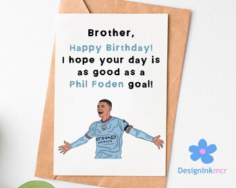 Brother Foden Card - Etsy