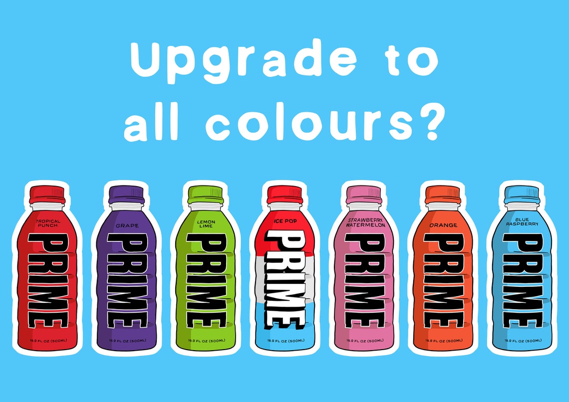 Red Prime Sticker Drink Prime Prime Hydration KSI Logan Paul KSI Prime ...